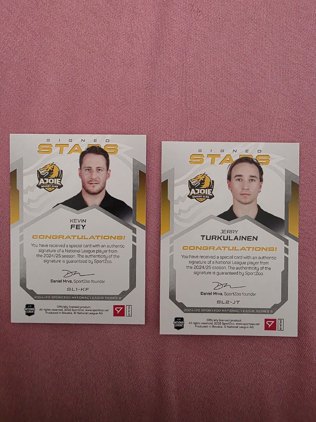 Sportzoo 24/25 signed stars Turkulainen & Fey (Neu (gemäss Beschreibung ...