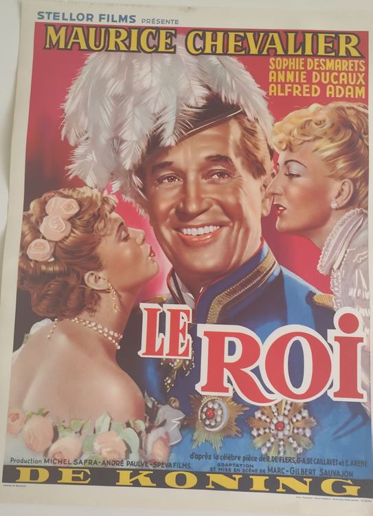 Affiche originale du film "Le Roi" avec Maurice Chevalier (Neu (gemäss ...
