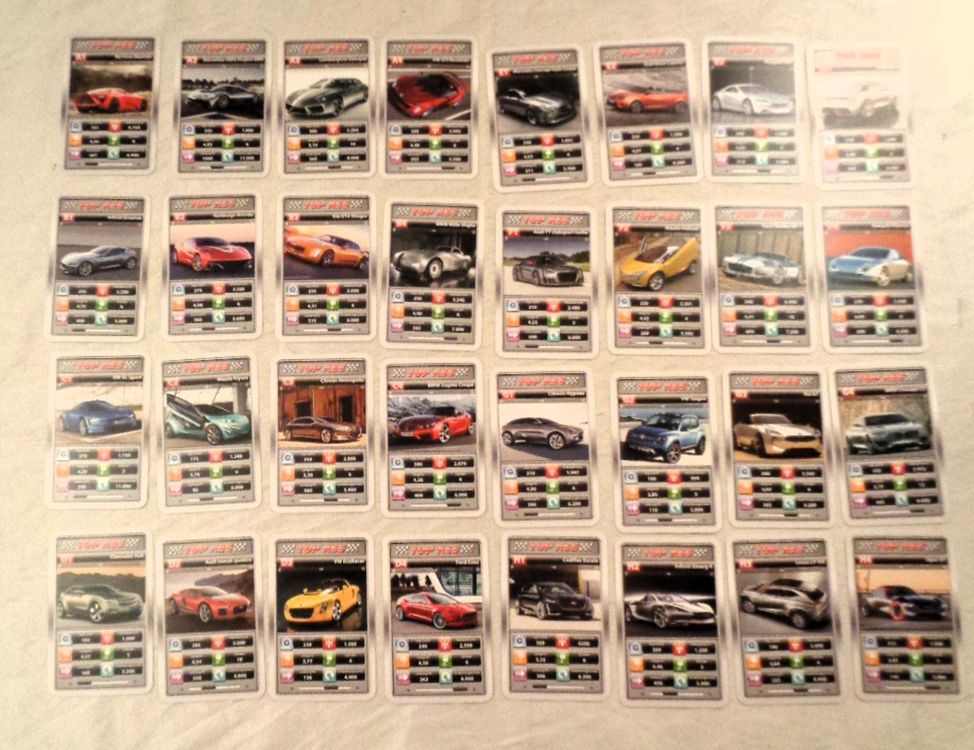 Auto Quartett - Prototypen / Sehr guter Zustand / 32 Karten | Kaufen ...