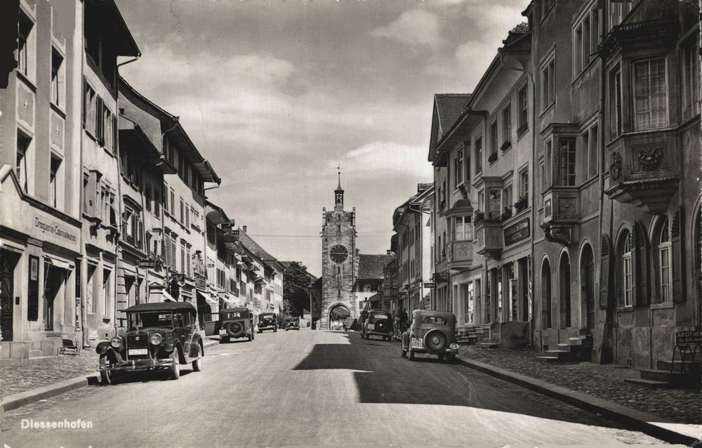 Diessenhofen, Obertor mit Siegelturm, Oldtimer-Autos | Kaufen auf Ricardo