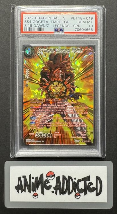 DRAGON BALL SUPER SS4 GOGETA SPR BT18 - 019 PSA GEM MT 10 (Gebraucht) in Ostermundigen für CHF ...