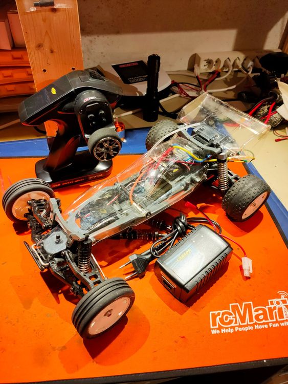 Tamiya Buggy Racing Fighter, DT-03 2WD Buggy RTR komplett (Gebraucht) in Turgi für CHF 96 – mit ...