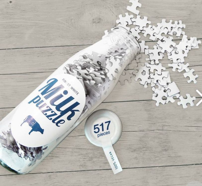 Puzzle weiss / Milch Puzzle / Milk Puzzle (Neu (gemäss Beschreibung ...