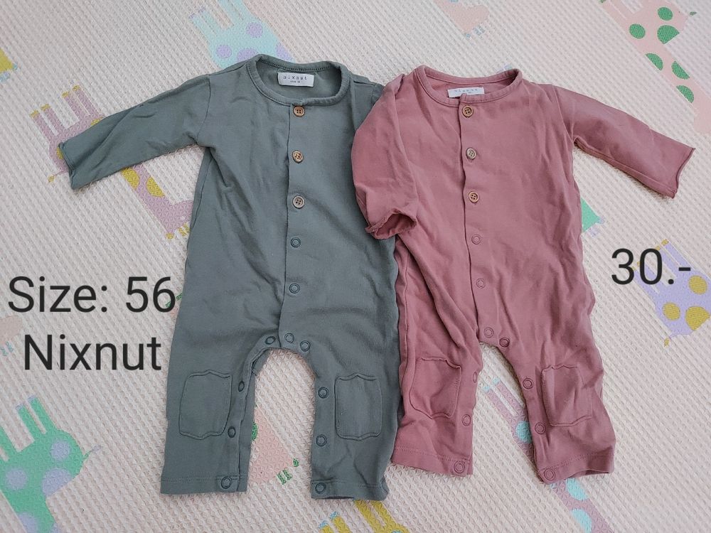 2x Strampler von Nixnut 56 Lachs und Olivgrün (Gebraucht) in Zürich für CHF 30 – mit Lieferung ...
