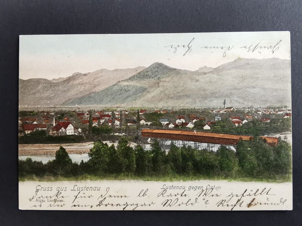 Rheintal Vorarlberg Lustenau Rhein Rheinbrücke 1920 AK (Gebraucht) in Rheineck für CHF 24 – mit ...