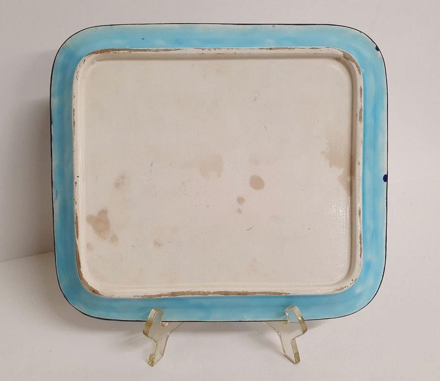 sehr alte schöne LONGWY Platte, Keramik, Frankreich | Kaufen auf Ricardo