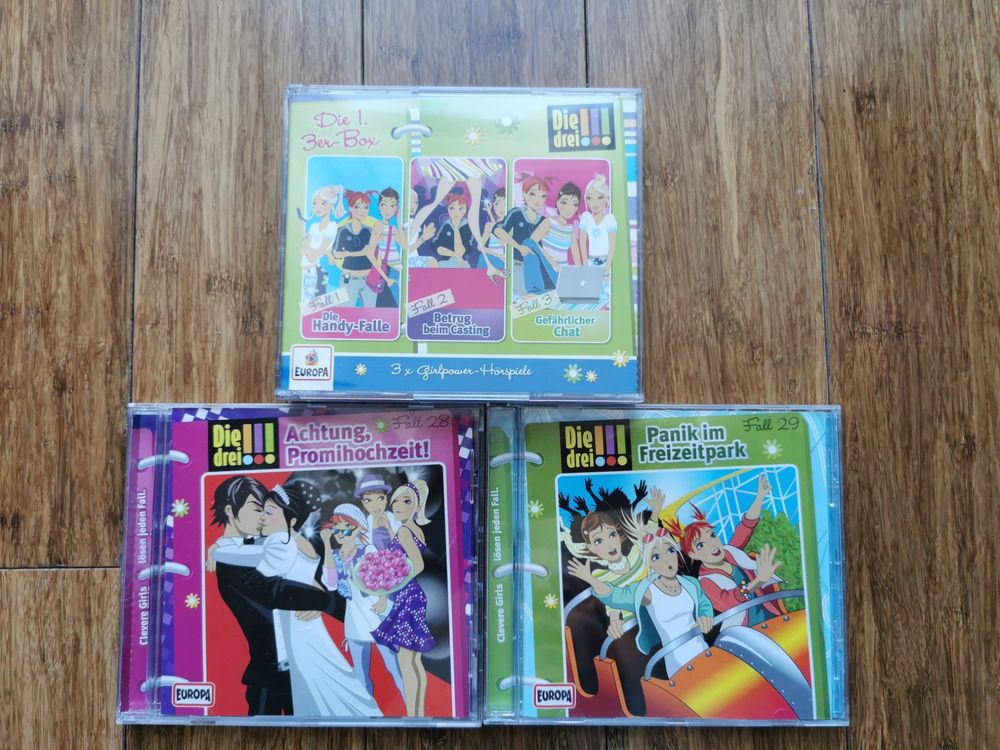 Die drei !!! Ausrufezeichen Hörspiel CD's - Folge 1-3, 28&29 | Kaufen ...