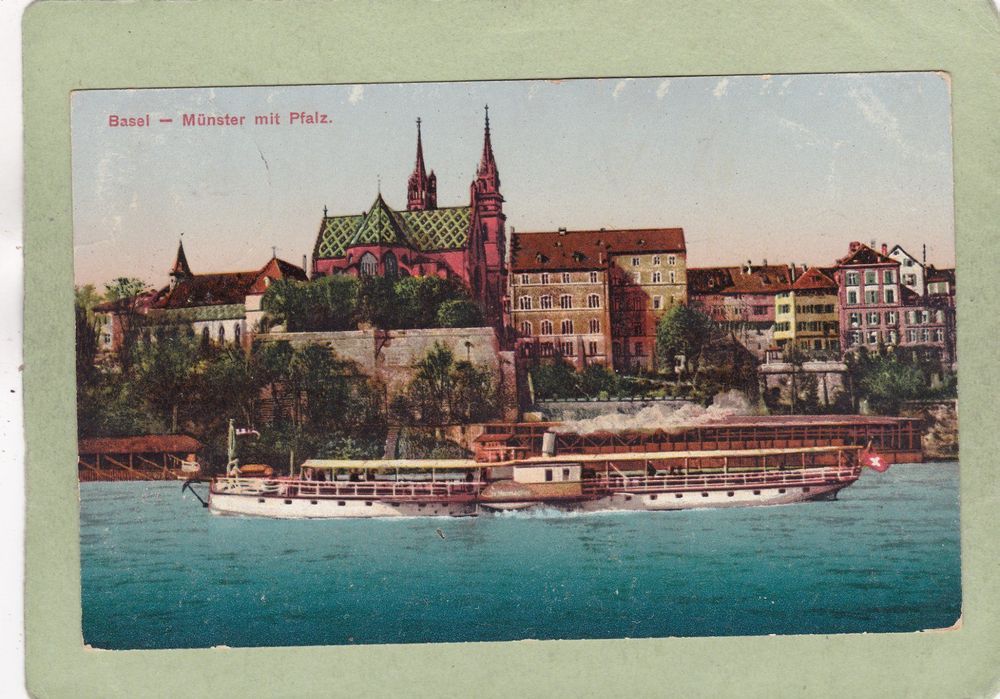 Basel Münster mit Pfalz Schiff 1913 (Gebraucht) in Herisau für CHF 1 – mit Lieferung auf Ricardo ...