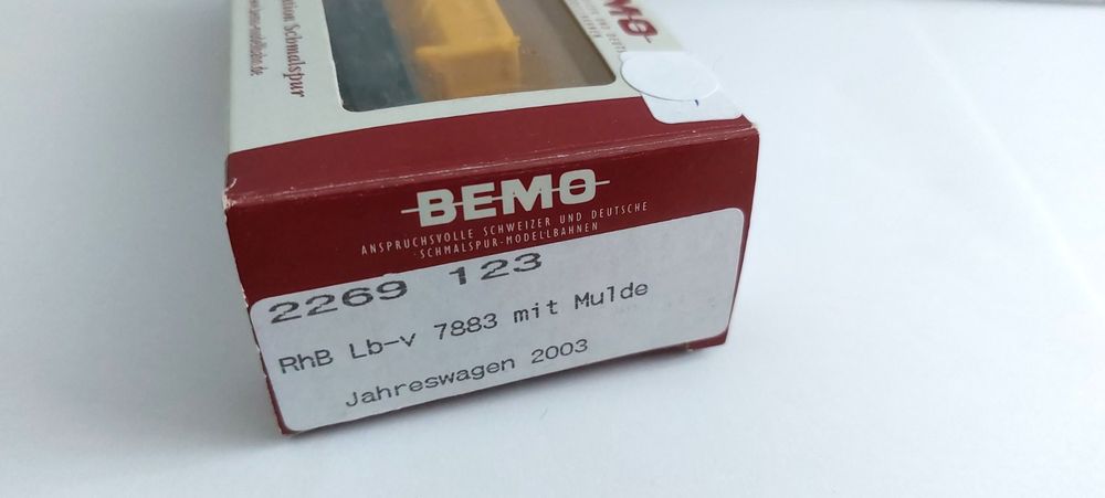 Bemo RhB Lb-v 7883 m. Mulde Jahreswagen 2003 / 2269 123 (Neu und ...