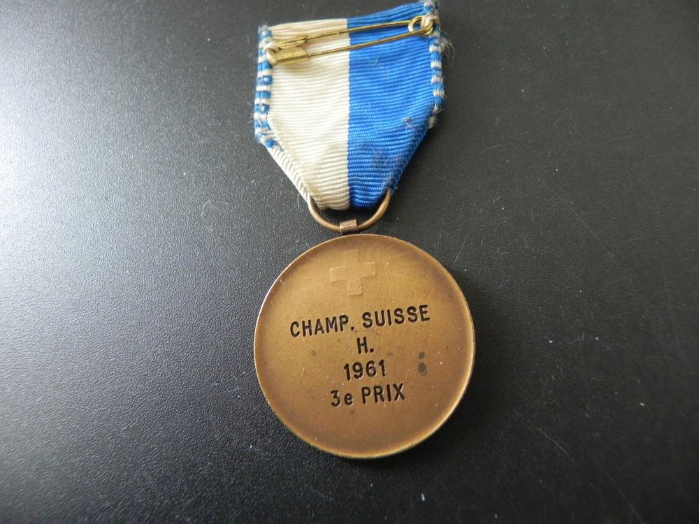 Medaille Championat Suisse des Boules 1961 3. Prix (Gebraucht) in Biel/Bienne für CHF 1 – mit ...