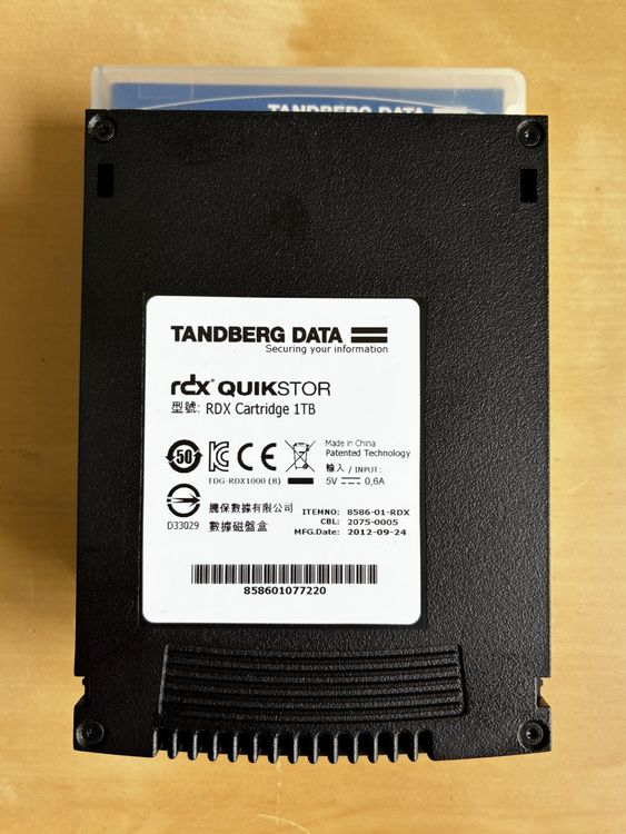Tandberg RDX-Medium 8586-RDX 1 TB 1 Stück (Gebraucht) in Lauerz für CHF ...