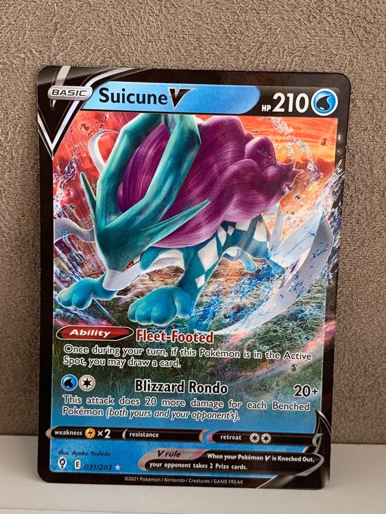 Suicune V ENG Evolving Skies Pokemon 031/203 (Gebraucht) in Fislisbach ...