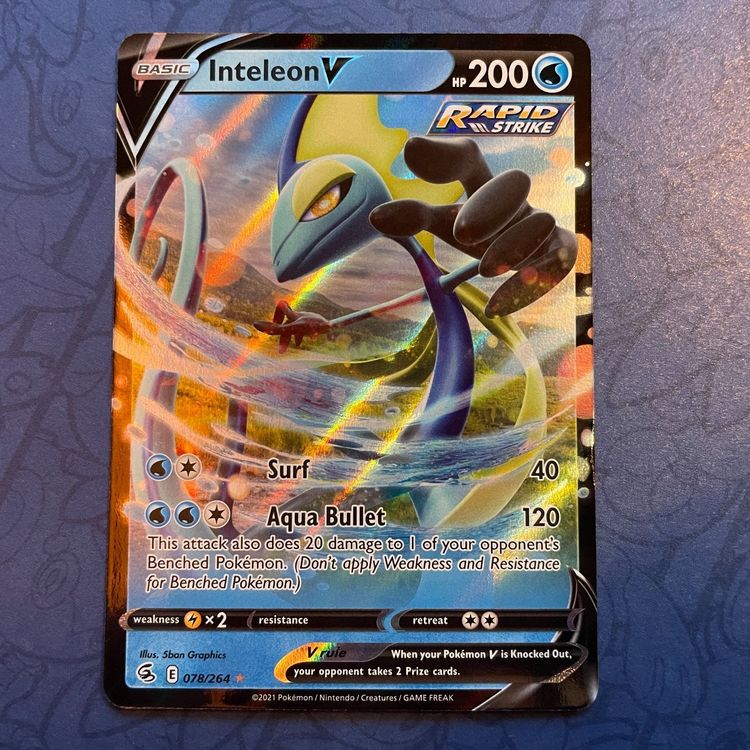 Pokemon - Inteleon V 078 Fusion Strike (Gebraucht) in Dotzigen für CHF ...