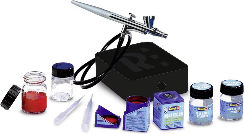 Revell Airbrush Basic-Set mit Kompressor - Top Zustand! (Gebraucht) in ...