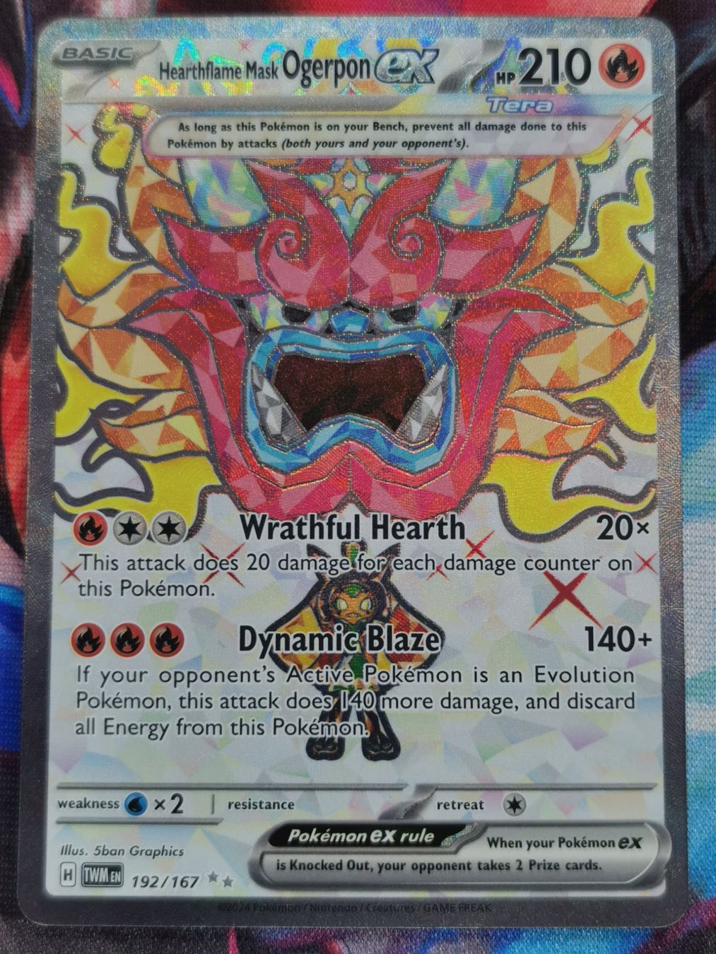 Pokémon Heartflame Mask Ogerpon Ex Twilight Masquerade EN (Neuf (Voir ...
