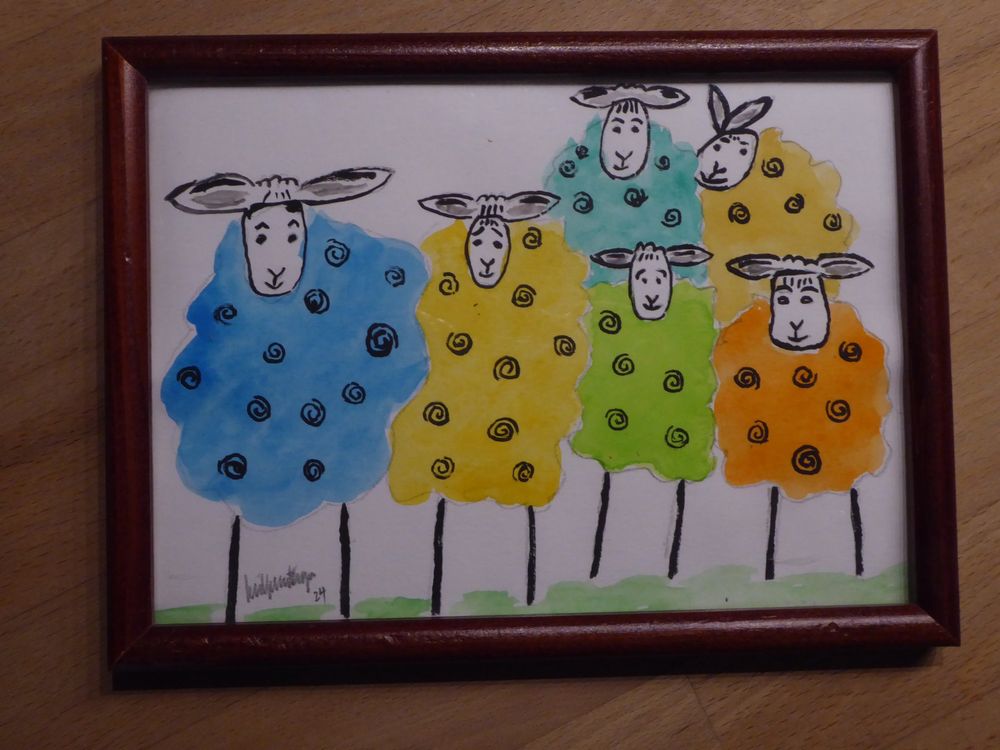 Kurt Lustenberger *53- CH Naive Malerei, Aquarell, signiert (Neu ...