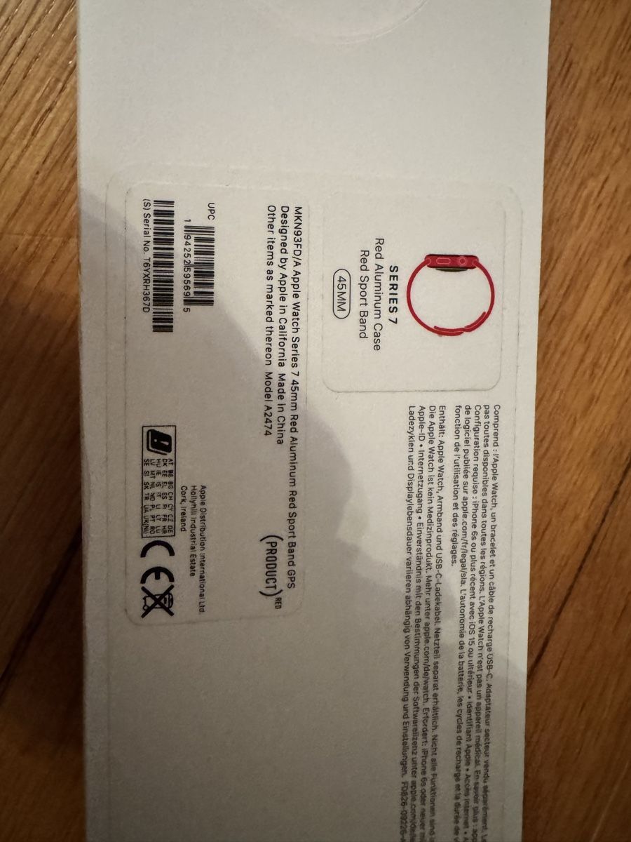 Apple Watch Series 7, 45mm, Rot, Top Zustand! (Gebraucht) in Dornach ...