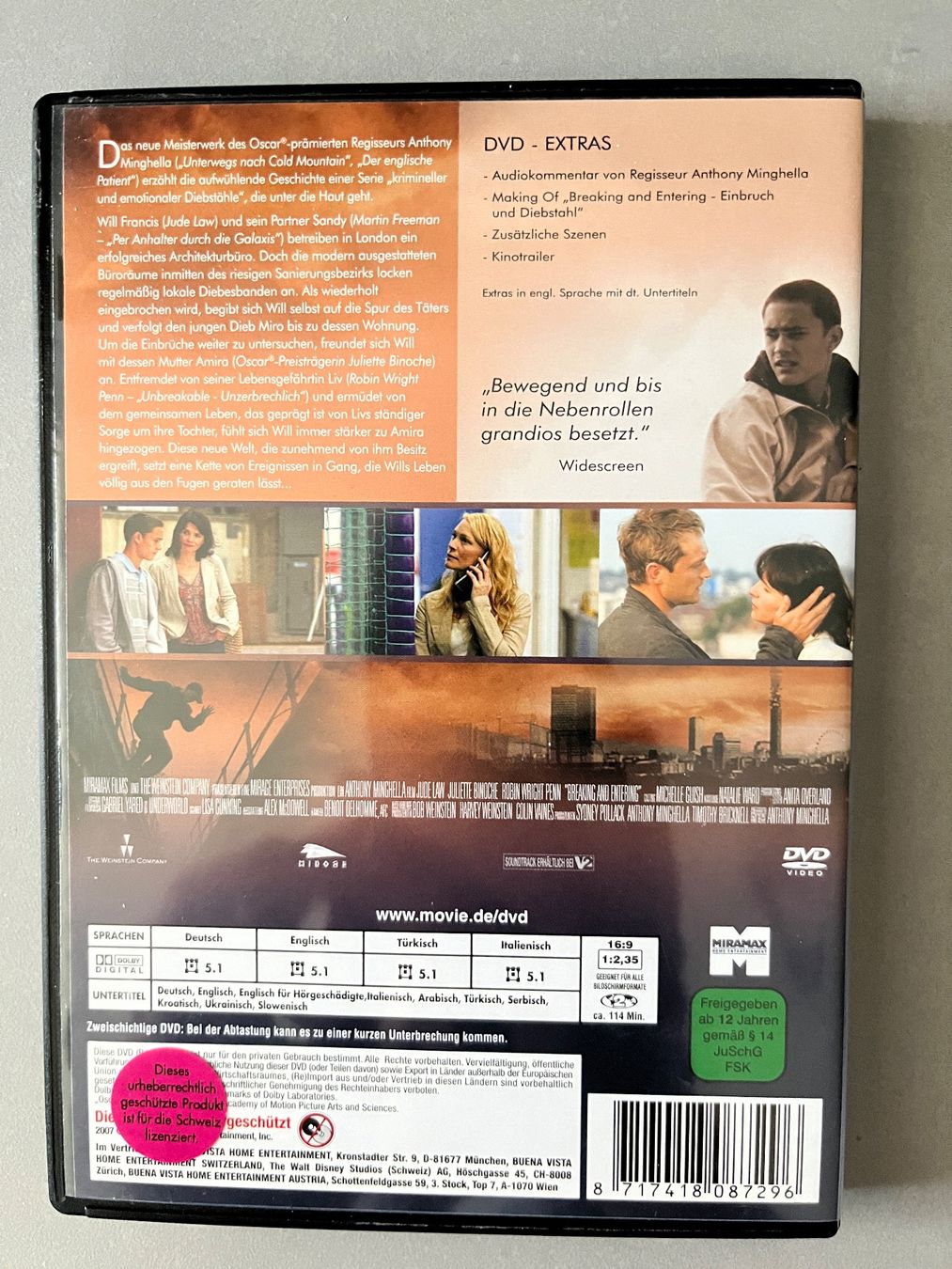 Breaking and Entering DVD 📀 (Neu (gemäss Beschreibung)) in Sierre für ...