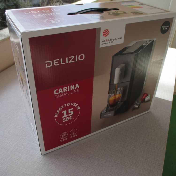 Neue Delizio Carina Midnight Black Kapsel Kaffeemaschine A++ (Neu und ...