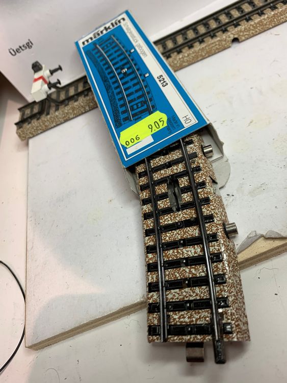 Märklin 5213 M-Schaltgleis, in OVP, funktionsgetestet (Gebraucht) in ...