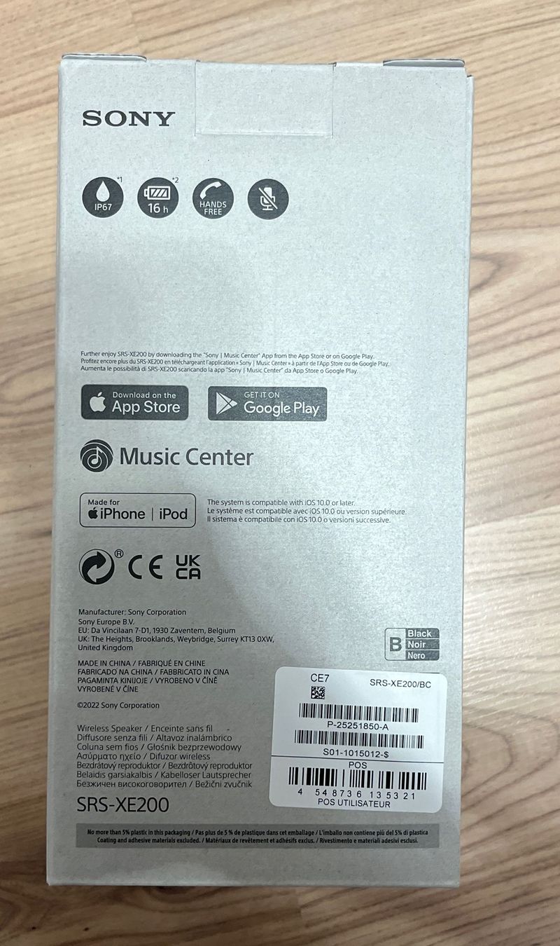 Sony SRS-XE200 Bluetooth Lautsprecher - Super Sound! (Neu (gemäss ...