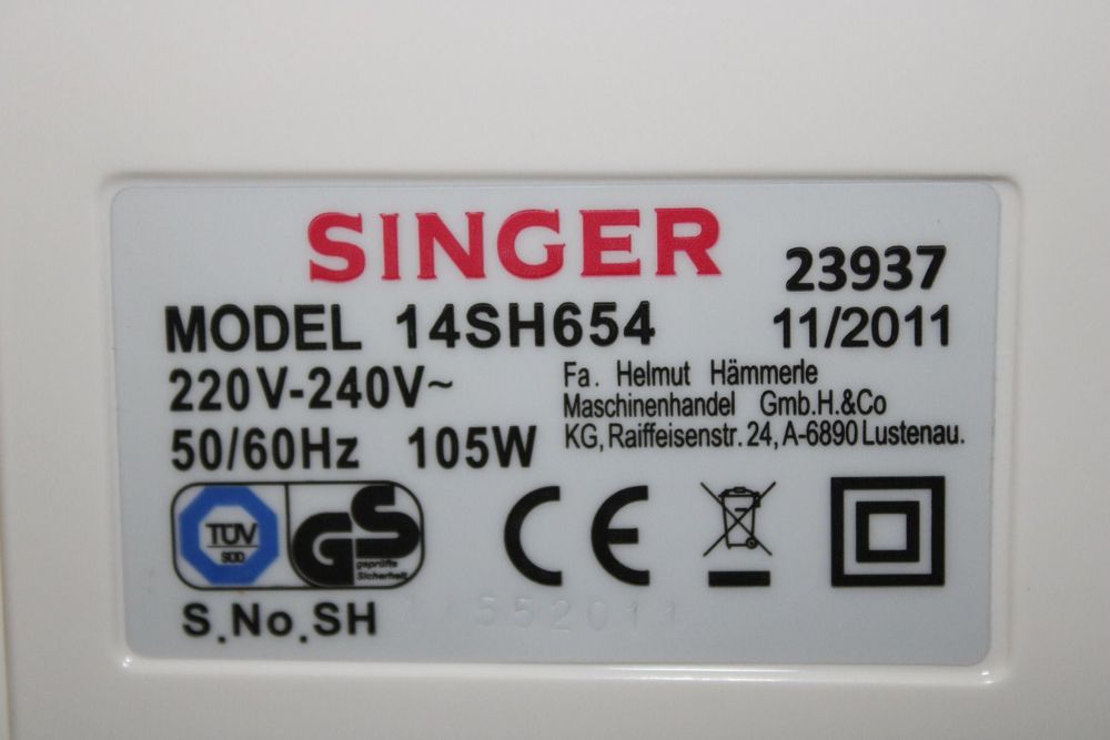 Neue Nähmaschine Singer Model 14SH654 | Kaufen auf Ricardo