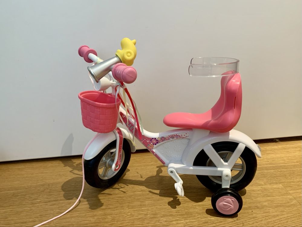 Baby Born Velo fur Puppe(43cm), Helm & MiniBabyBorn Sitz Set (Gebraucht ...