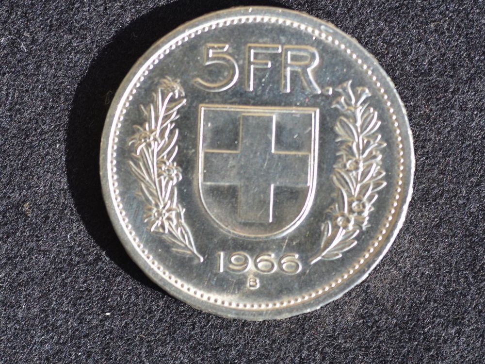 5 Schweizer Franken 1966 B | Kaufen auf Ricardo