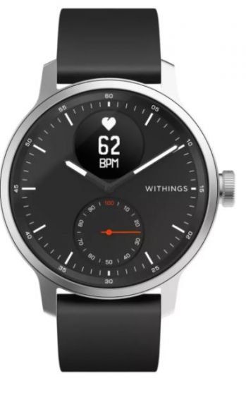 Withings ScanWatch 42 mm, Edelstahl, schwarzes Band (Gebraucht) in für ...