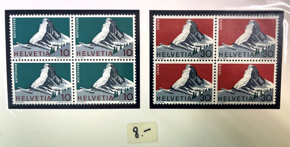 Briefmarke Helvetia, Matterhorn (Gebraucht) in Oftringen für CHF 5 – mit Lieferung auf Ricardo ...