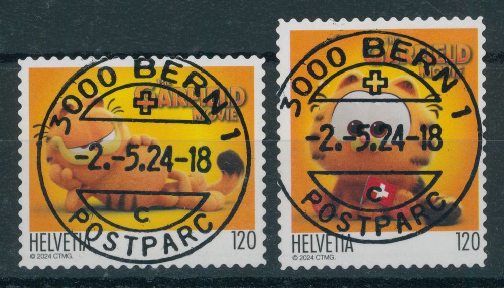 2024 - Garfield - Ersttag Voll Stempel ET (Gebraucht) in Schindellegi für CHF 4.8 – mit ...