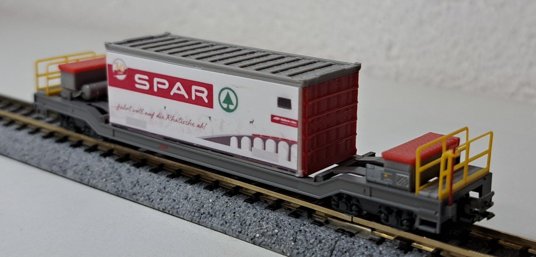 RhB Güterwagen Spar Container Spur N Kato ohne OVP (Gebraucht) in Salez ...