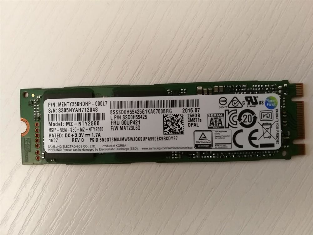 M.2 Samsung CM871a 256 GB (Gebraucht) in für CHF 32 – mit Lieferung auf ...