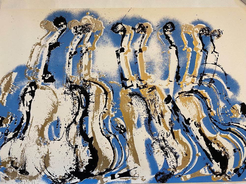 Arman - Blue Variations Silkscreen, 1978, Signed (Gebraucht) in ...