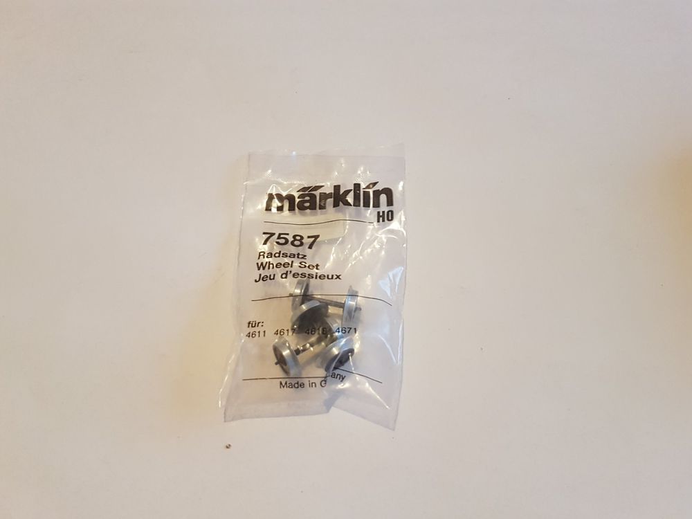 Märklin N° 7587, Wagenradsätze Gleichstrom, essieux (Neu und ...