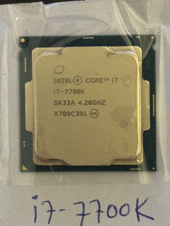 CPU. Intel Core i7-7700K gebraucht Preis Pro Stück (Gebraucht) in ...