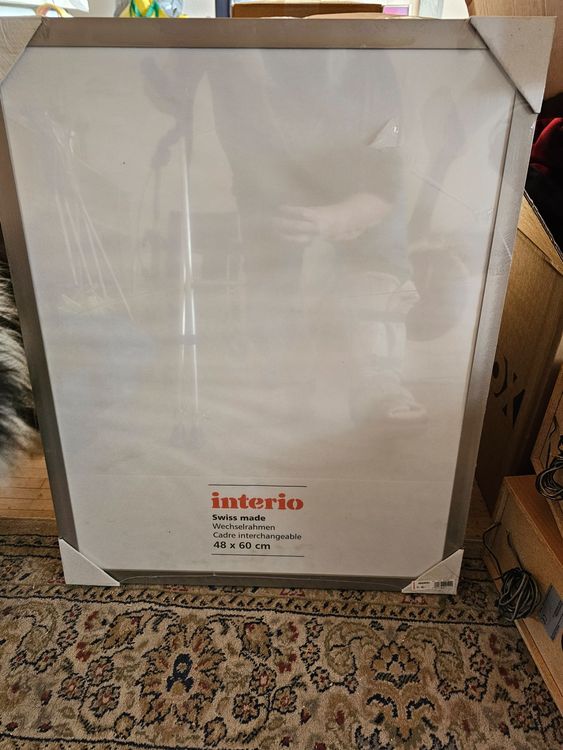 Wechselrahmen Interio 48 x 60 cm Alu Silber Swiss Made (Neu und ...