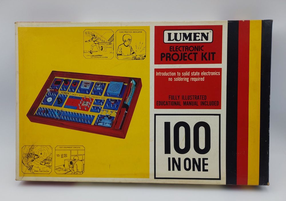 Lumen Electronic Project Kit, 100 in One, 1977 (Neu (gemäss ...