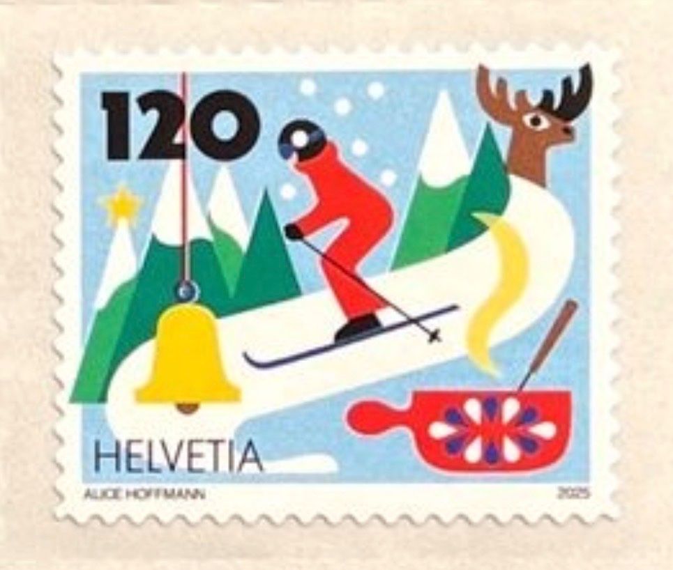 5x Feuille Suisse hiver 2025, Neuf / 60.- facial (Neuf (Voir ...
