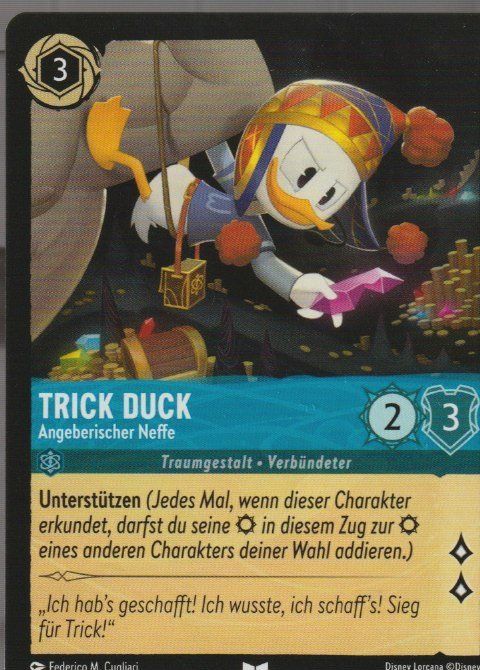 TCG Disney LORCANA DIE TINTENLANDE De 139 Trick Duck - Angeb (Neu ...