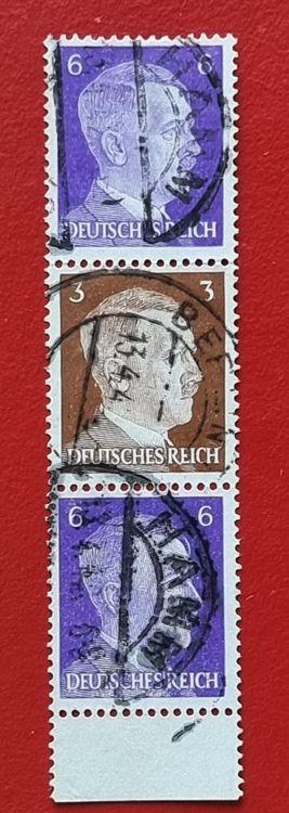 DEUTSCHES REICH HITLER SE TENANT ZUSAMMENHÄNGEND BERLIN 1942 (Gebraucht ...