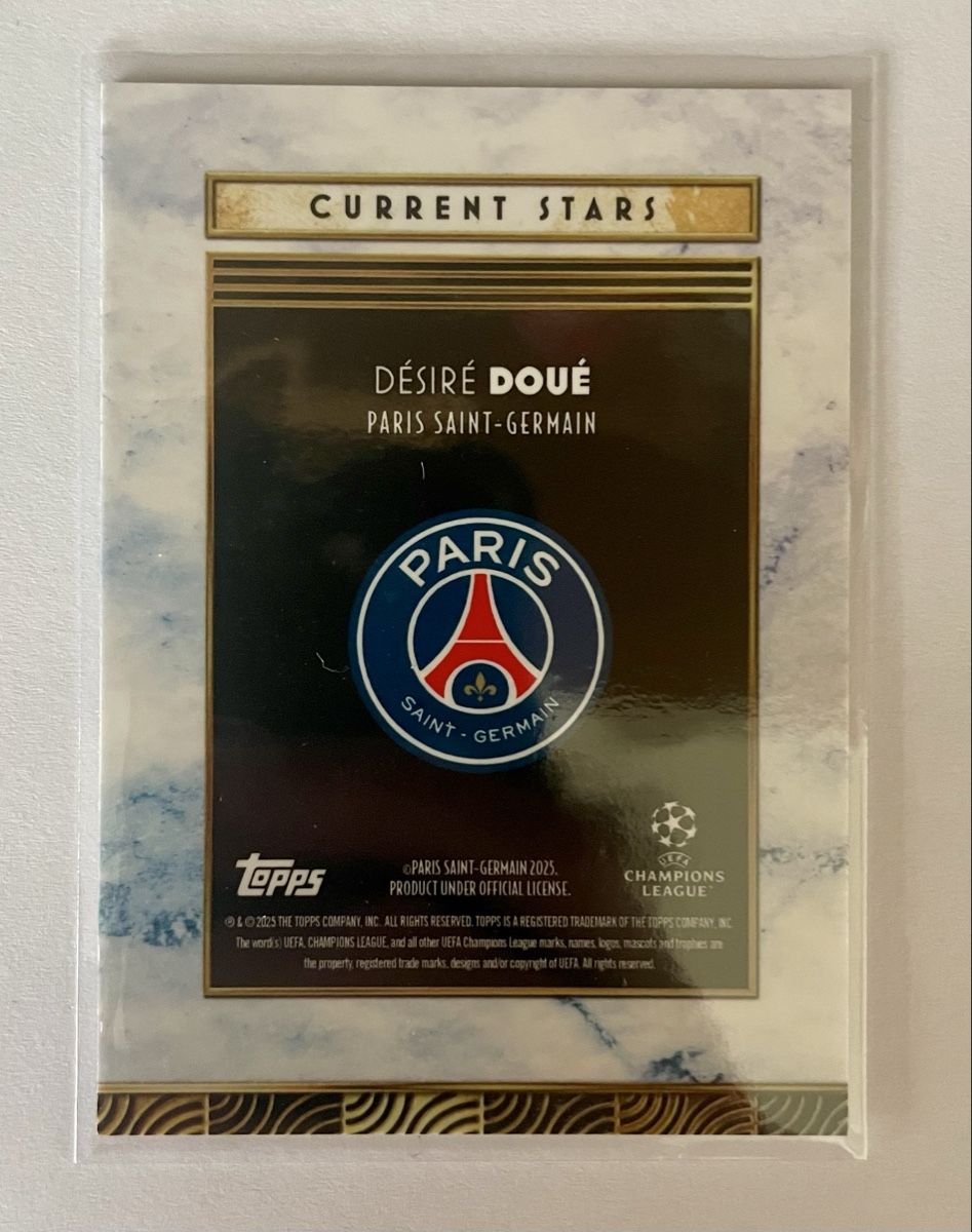 Désiré Doué 64/99 – Topps Deco 2025/26 PSG (Neu (gemäss Beschreibung ...