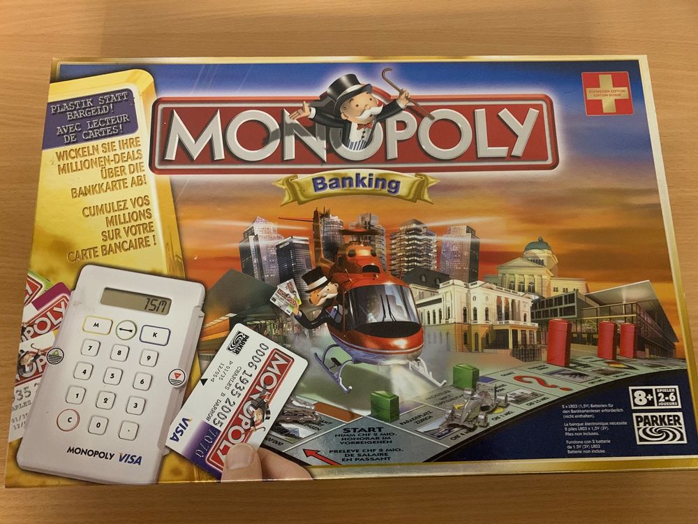 Monopoly Banking Edition Swiss mit 6 x Visa Karte | Kaufen auf Ricardo