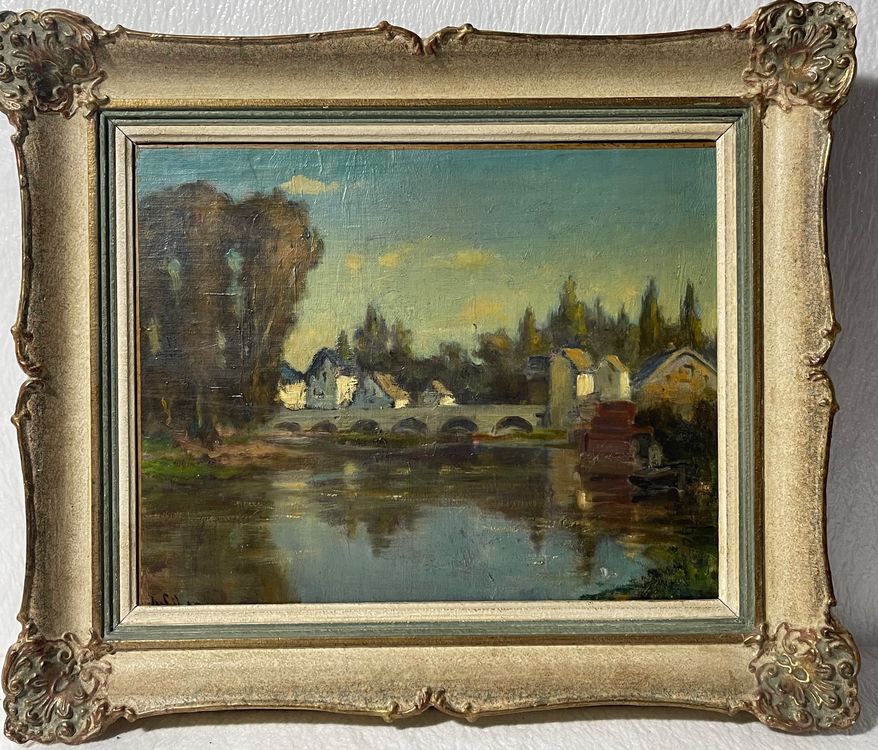 Antike Landschaftgemälde unleserlich Signiert | Kaufen auf Ricardo