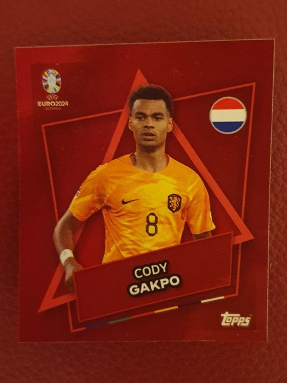 Topps UEFA Euros 2024 Sticker NED SP CODY GAKPO (Neu und ...