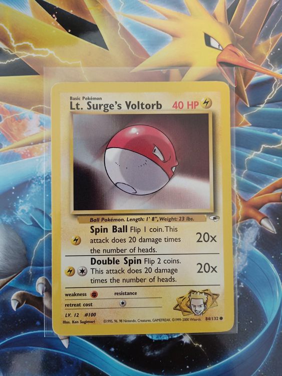 Lt. Surge's Voltorb - Vintage Pokémon TCG Karte | Kaufen auf Ricardo