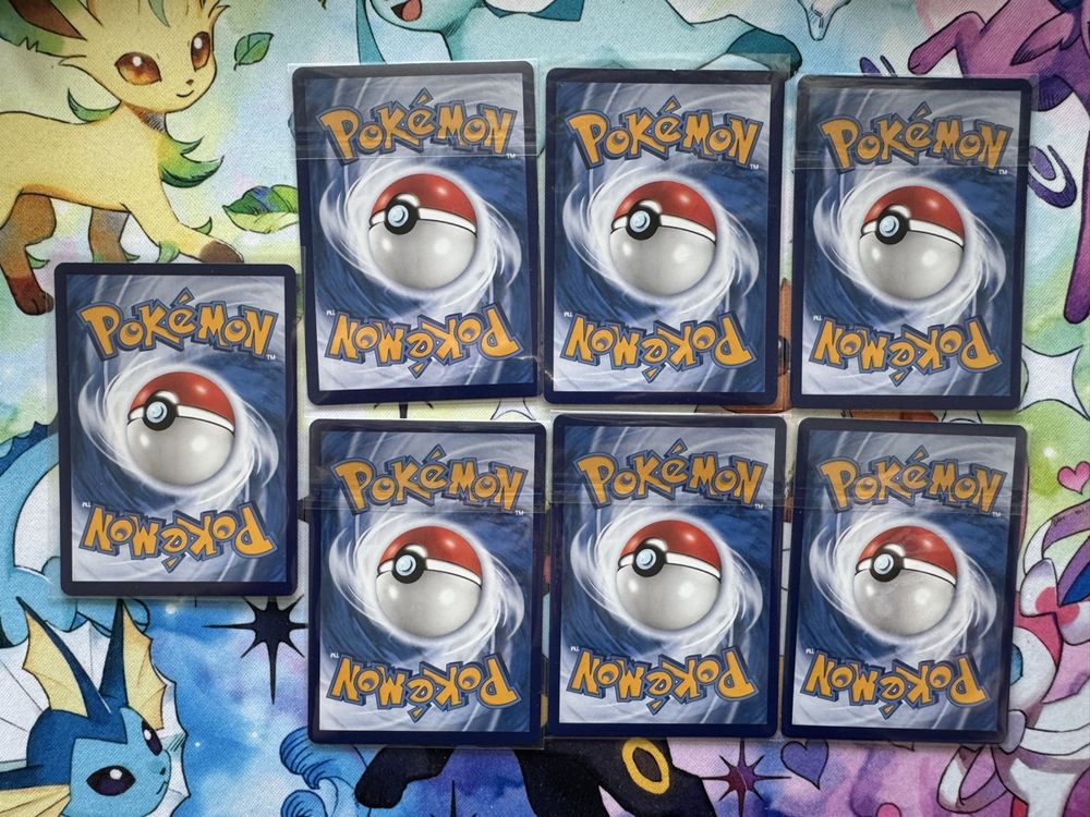 Eevee Lot of 7 CN🇨🇳 CBB2C Gem Pack 2 Poke Ball Foil (Neu (gemäss ...