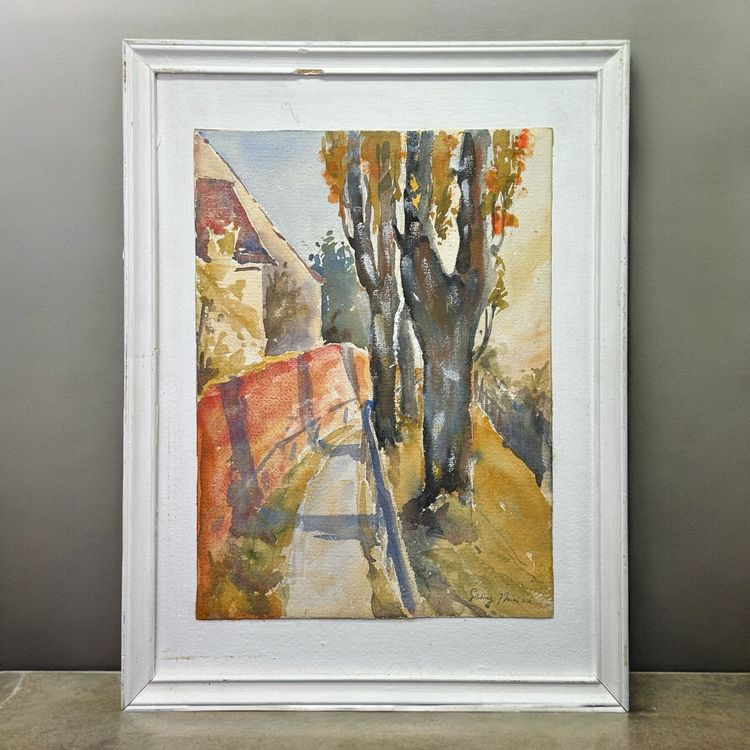 William Ogle (USA,1910-2005) Aquarelle "Automne à Giesing" (Gebraucht) in Morges für CHF 20 ...