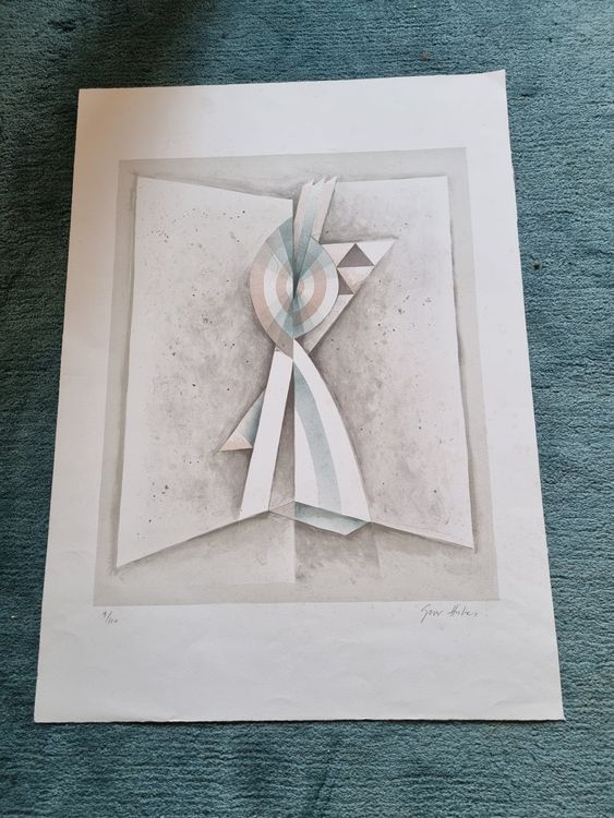 Originale Serigraphie von Guy Huber, signiert, 9/110 (Gebraucht) in ...