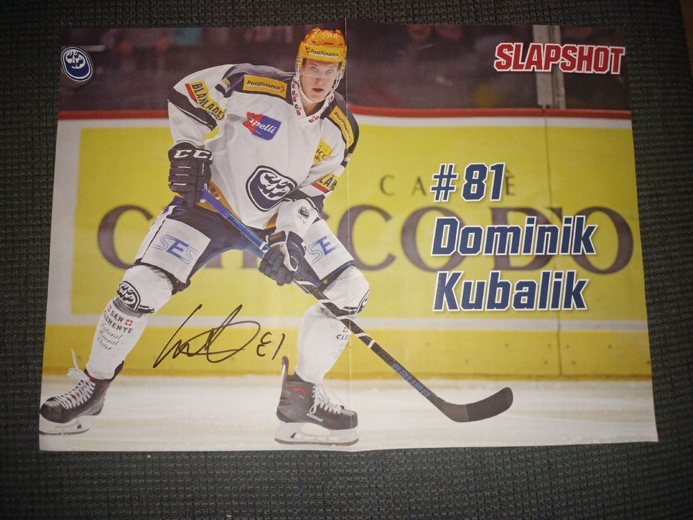 Dominik Kubalik original signiertes Poster | Kaufen auf Ricardo